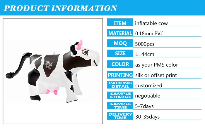 Factory Customized Eco-friendly Pvc Custom Inflatable Cow 3d Model ...