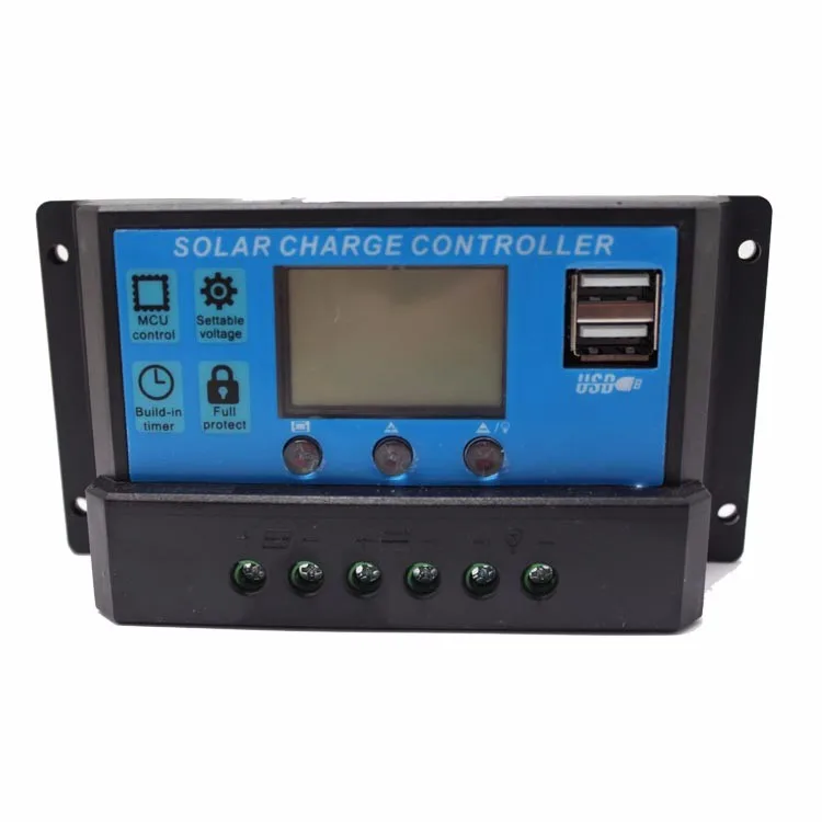 Lcd Screen Pwm 12v 24v 48v Auto Lcd Display Usb Charge Solar Controller ...