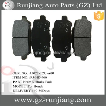 Top Quality Brake Pad,Pad Brake Oe: 45022-t2g-a00 For Hondas Accords ...
