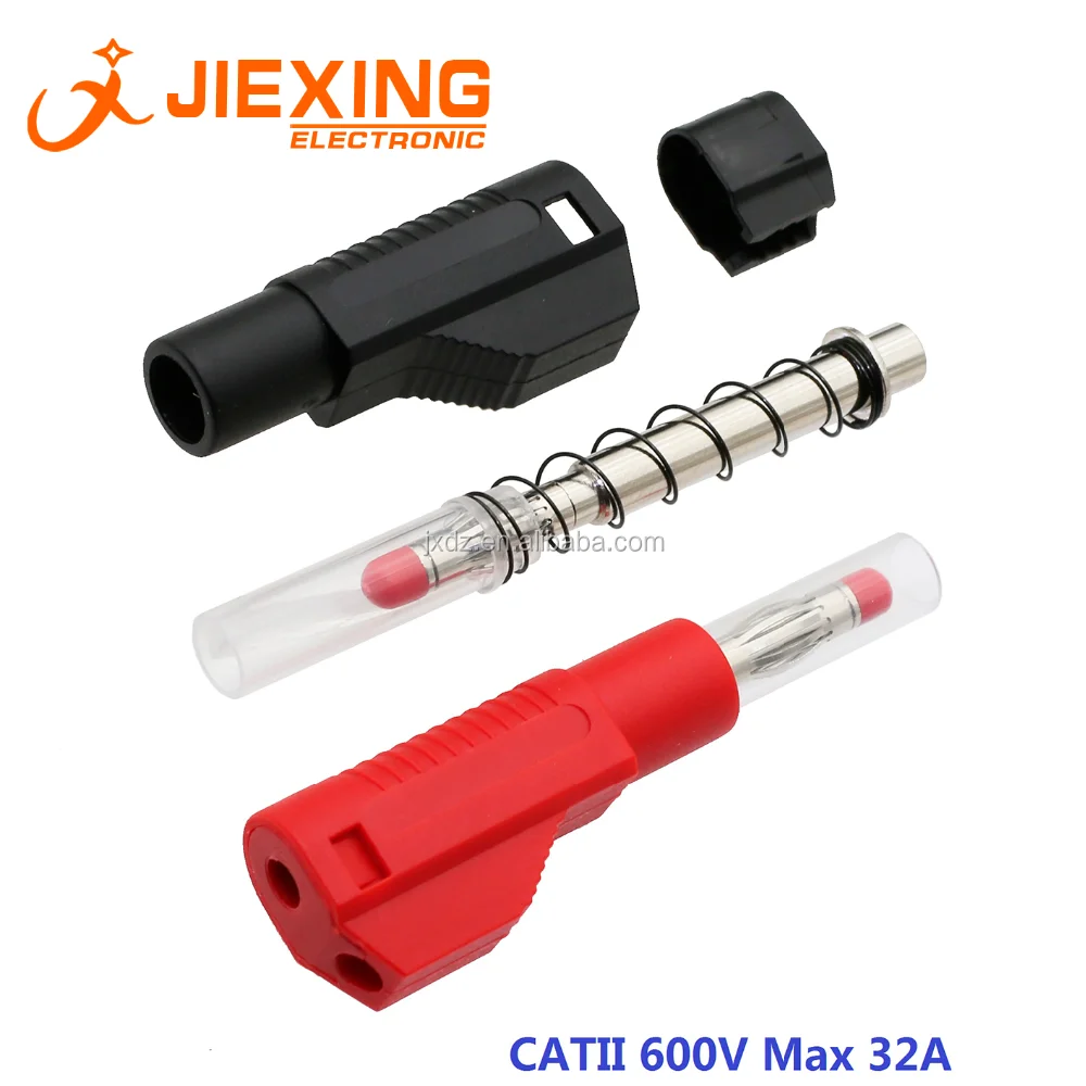 Bp4450 Retractable 4mm Banana Plug Stackable Plug Soldering Type Copper ...