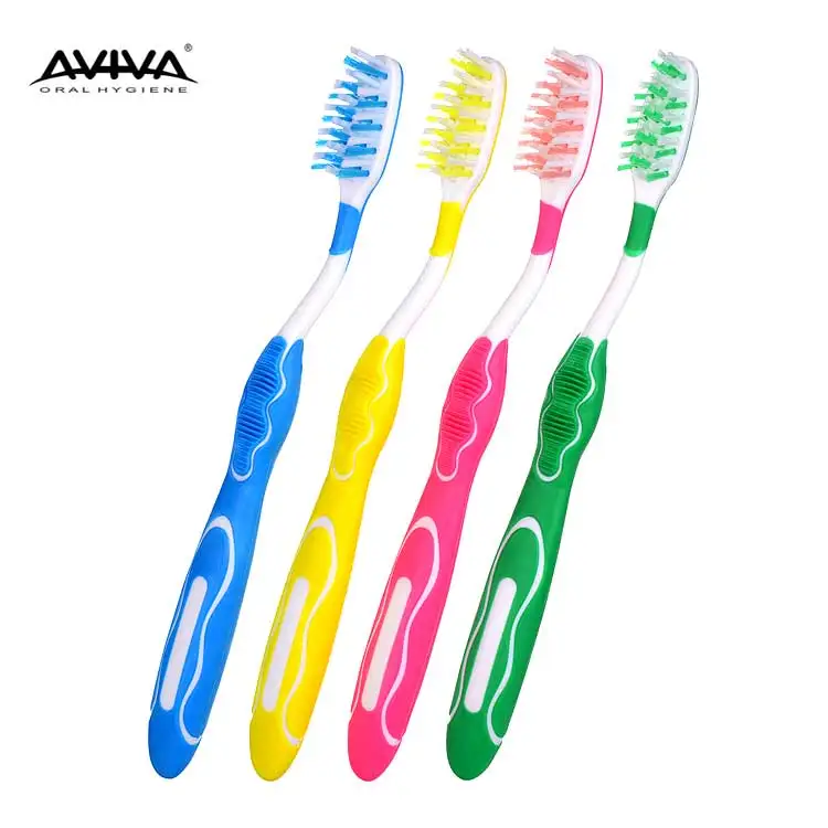 Wholesale Rubber Bristles Toothbrush With Toothbrush Filament For Adult ...