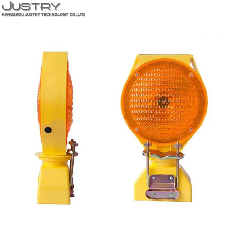 Barricade Flashing Light Emergency Construction Amber Solar Led Traffic ...