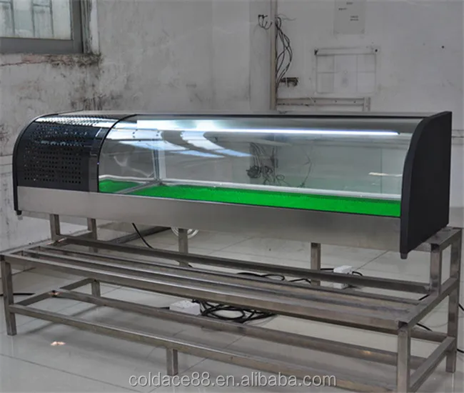 1200mm Sushi Cooler Display Counter Top Sashimi Display Cabinet - Buy ...