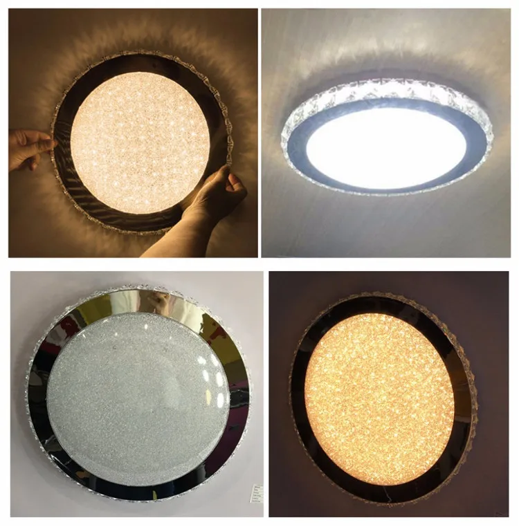 Innovative Crystal High Grade Decorative Flush Led Ceiling Lights 18w ...