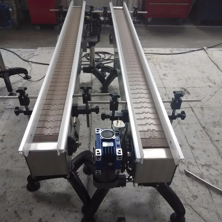 Double Chain Conveyor System Plastic Slat Chain Conveyor - Buy Double ...