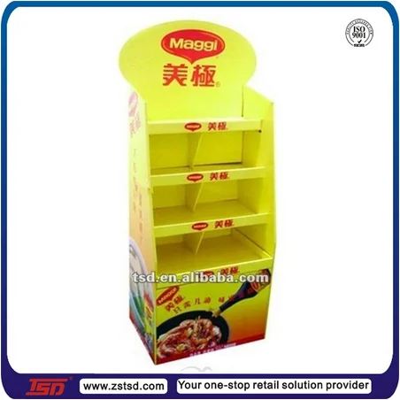 Custom Retail Shop Supermarket Floor Metal Spices Display Stand Shelf Rack