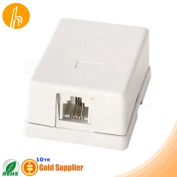 Cat3 Rj11 Outlet Modular Telephone Socket Hm-hb19 - Buy Cat3 Rj11 ...