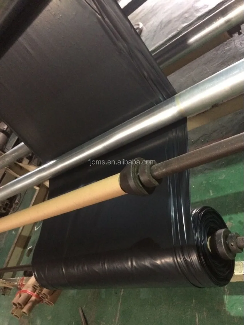 200 Um Thick Black Plastic Poly Sheeting Roll for Construction ...