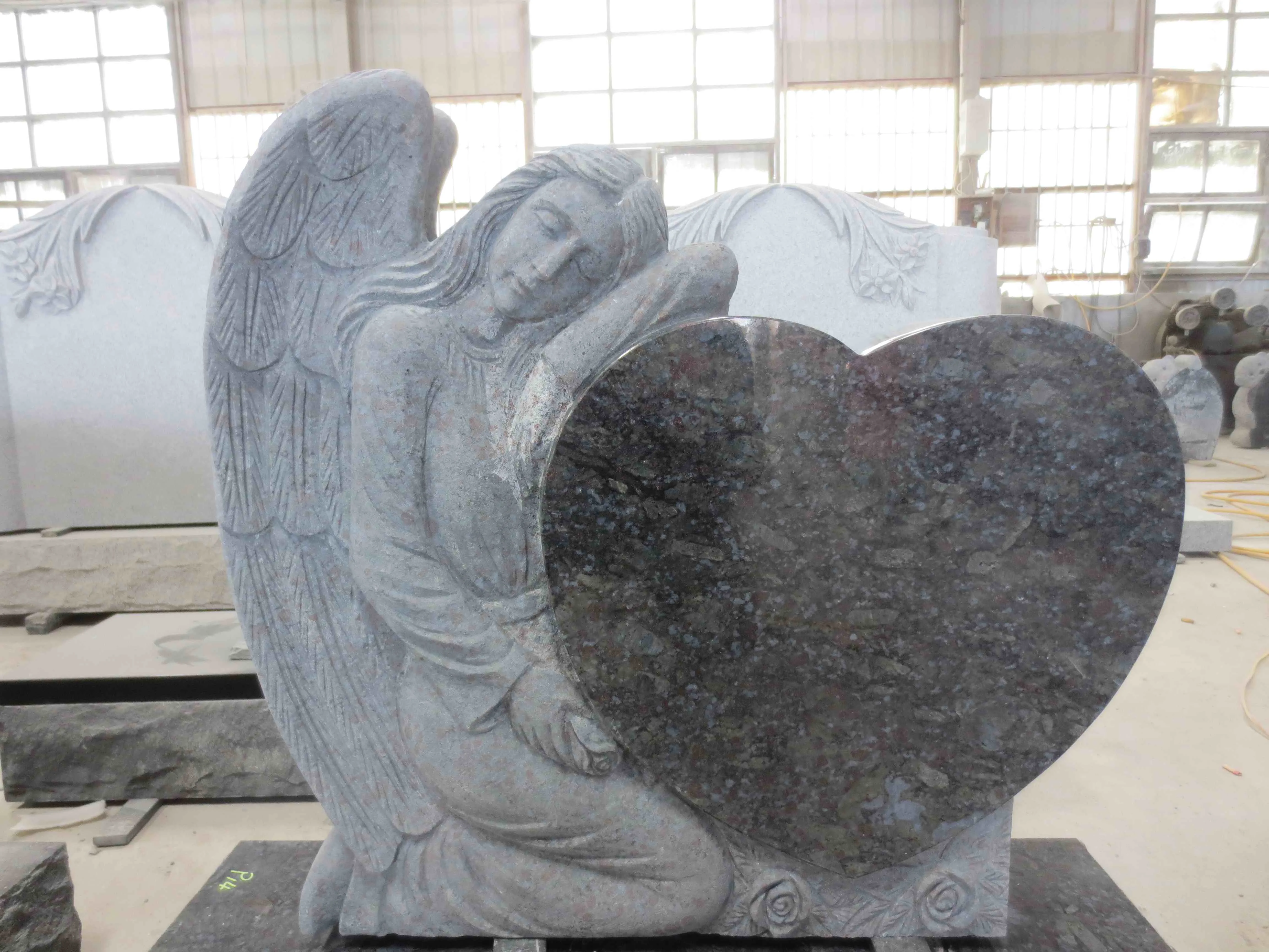 Angel Engrave Headstone - Customized Granite Tombstone
