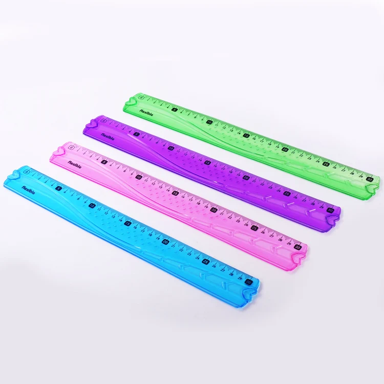 Regua Flexivel Transparente - 30cm Shatterproof Ruler