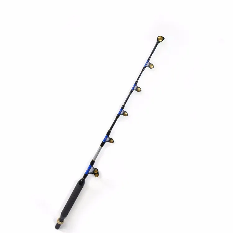 Pacific Bay Roller Guide Tuna Trolling Rod - 130lbs Fiberglass