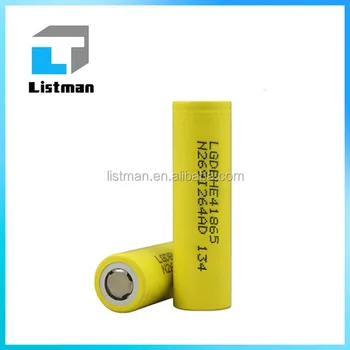 3.7v 30a 2500mah Lg He4 18650 Battery 118650 Battery Cell/icr18650he4 ...