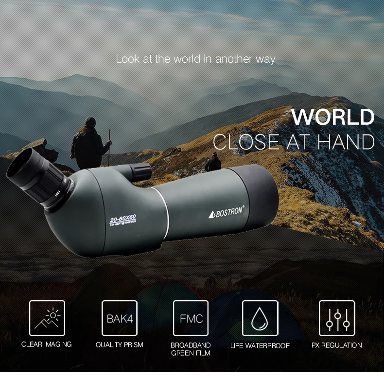 20-60x60mm High Power Spotting Scope With Tripod Bird Watching Spotting ...