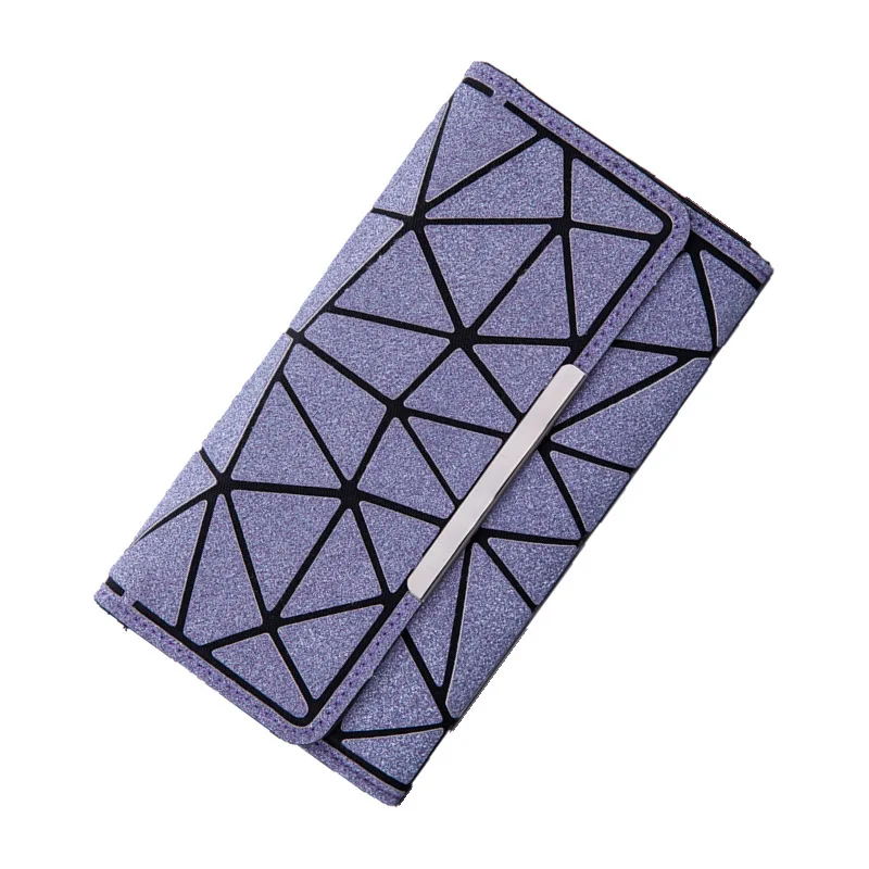 High Quality Purple Glitter Wallet Neon Small Glowing Bag Fashion ...
