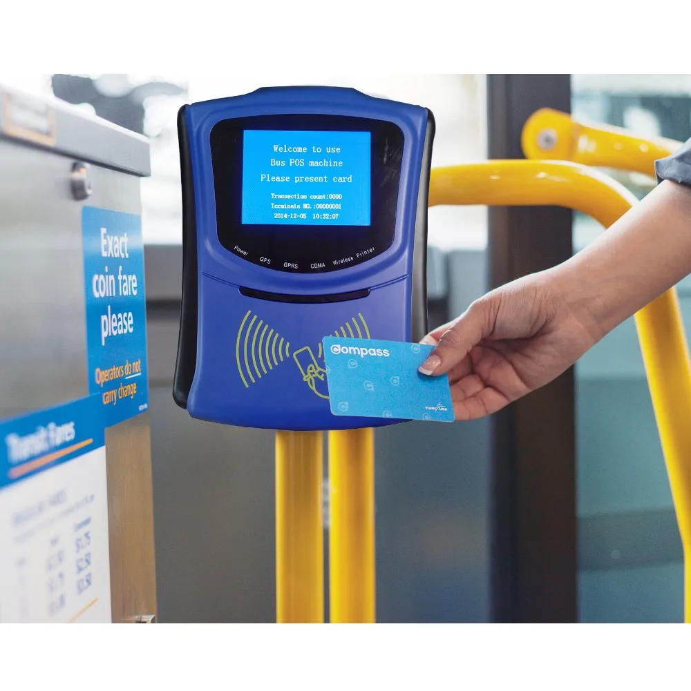 Factory Rfid Bus Ticket Reader/prepaid Nfc Card Pos/bus Payment System ...
