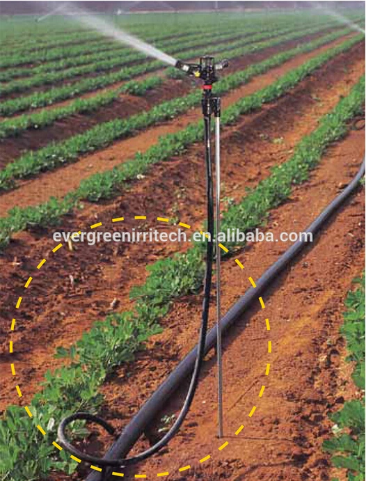 Agricultural Irrigation Stand Garden Farmland 1'' Rain Gun Sprinkler ...