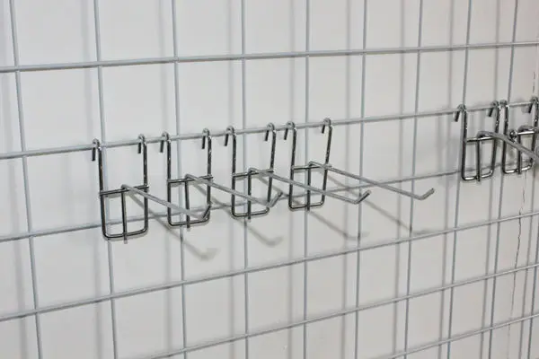 White Girdwall Peg Hook Wire Grid Panel Store Display Fixture - Buy ...