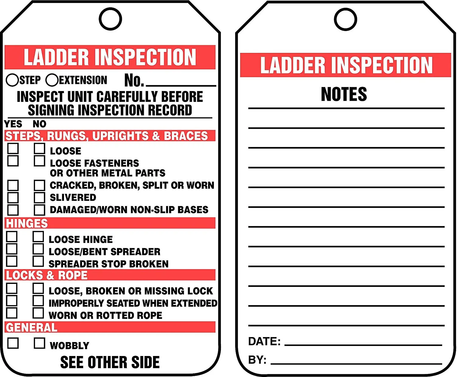 Nfpa Ladder Inspection Form