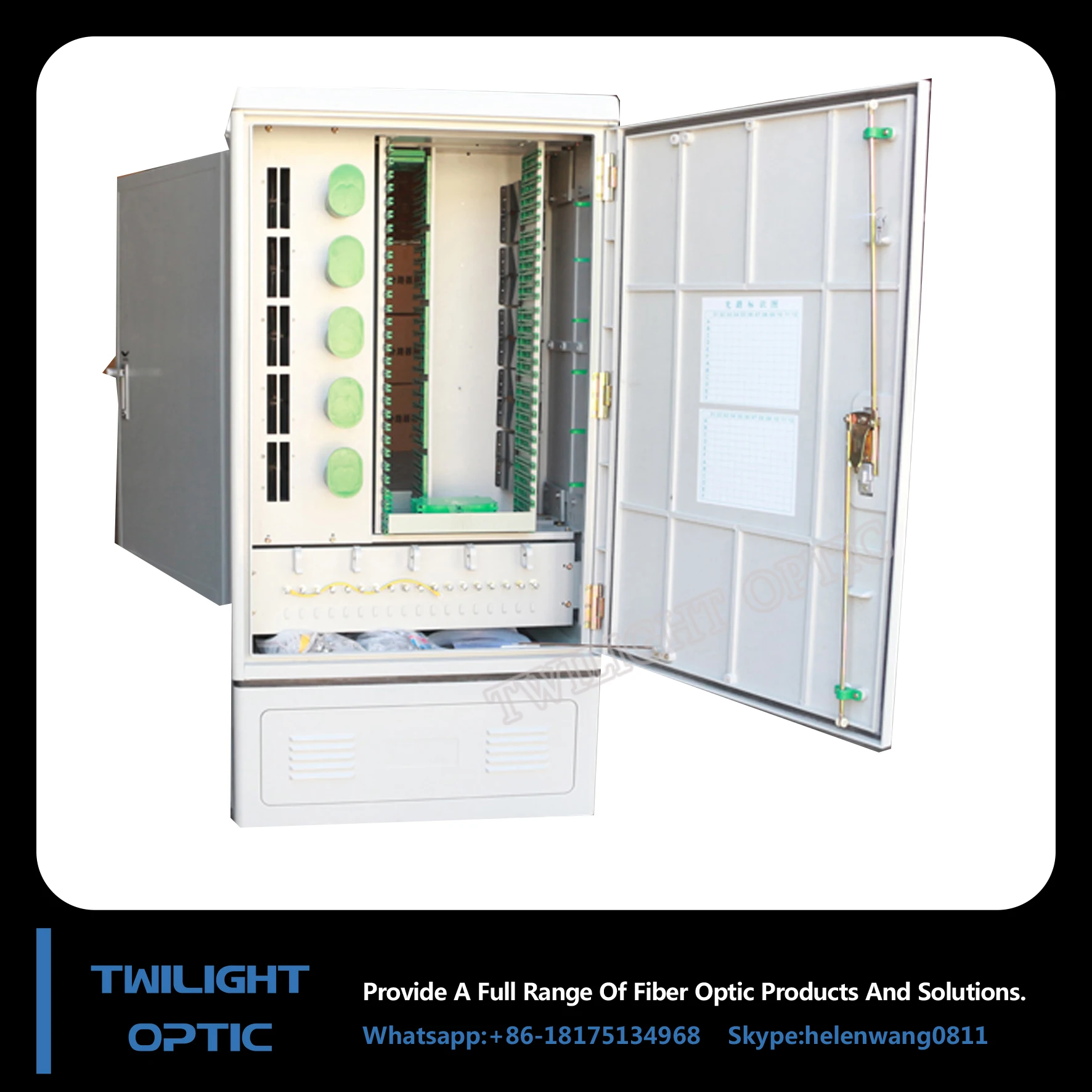 288 Core Fiber Optic Cross Connect Cabinet Fiber Distribution Frame Odf ...