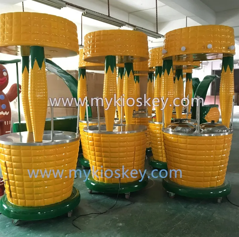 Morden Fashion Corn In Cup Kiosk | Fiberglass Corn In Cup Stand For ...