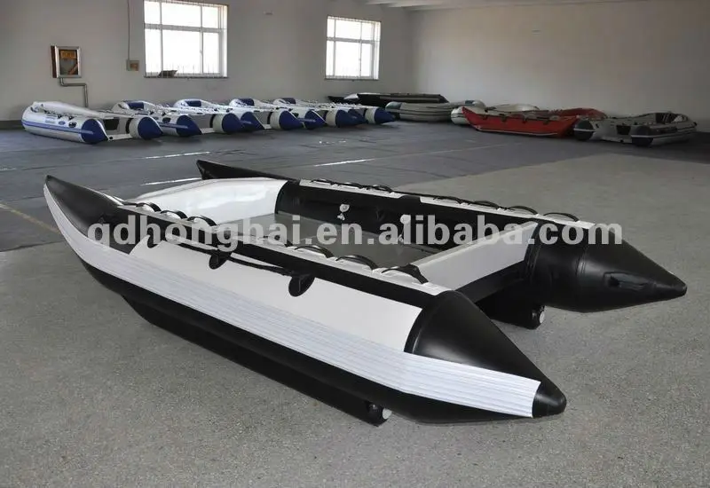 Pvc/hypalon Material High Speed Inflatable Boat Catamaran 330