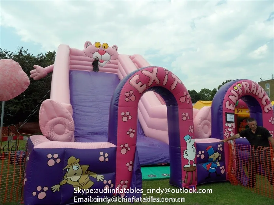 Pink Panther Inflatable Mega Slide - Fun for Kids!