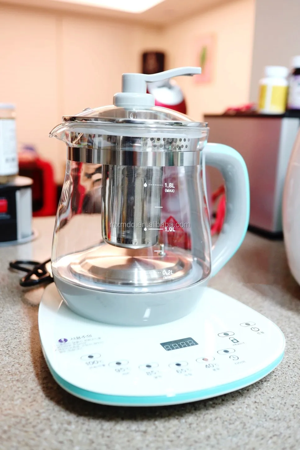 1.8l Temperature Controlled Health Pot - Buy Glass Health Pot,1.8l ...