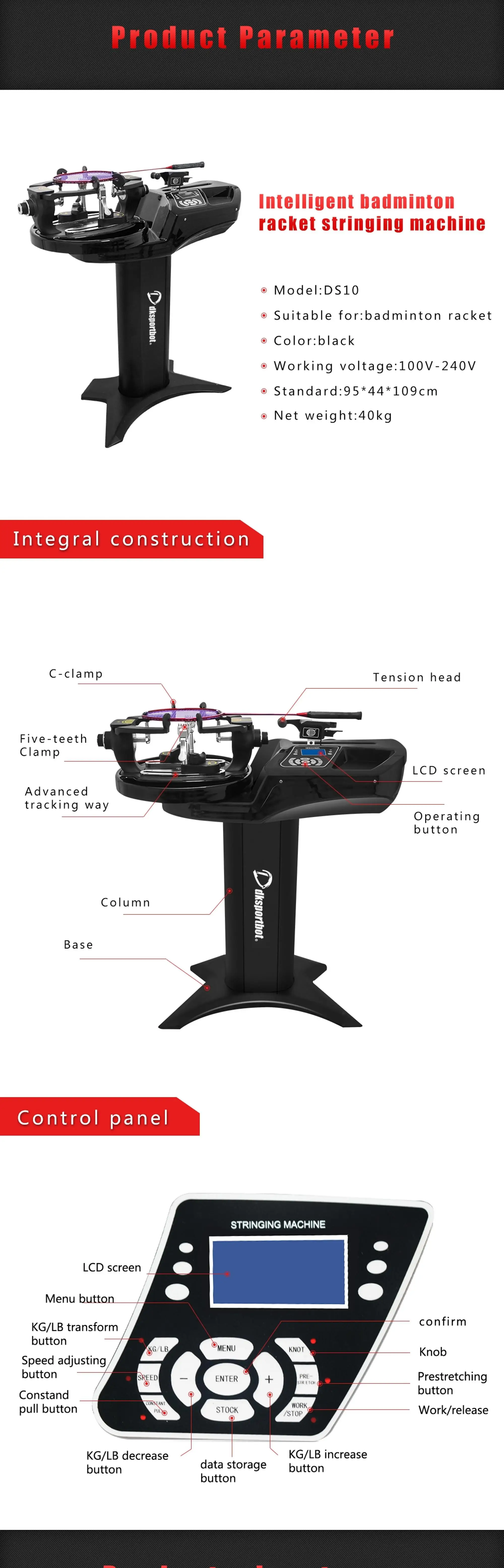 Semitree — raquettes de badminton, machine à cordes, multifonctions ...