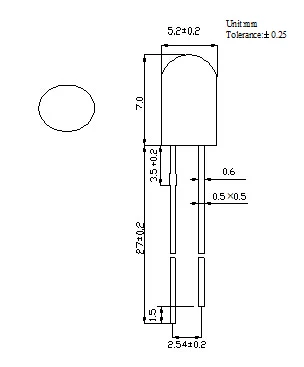 Factory Cheap Price High Lumens Dip 546 5mm Oval Led Diode Yellow Green ...