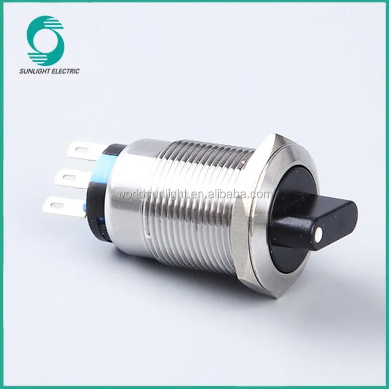 19mm 3 Position 2no2nc Metal Waterproof Anti-vandal Selector Switch ...
