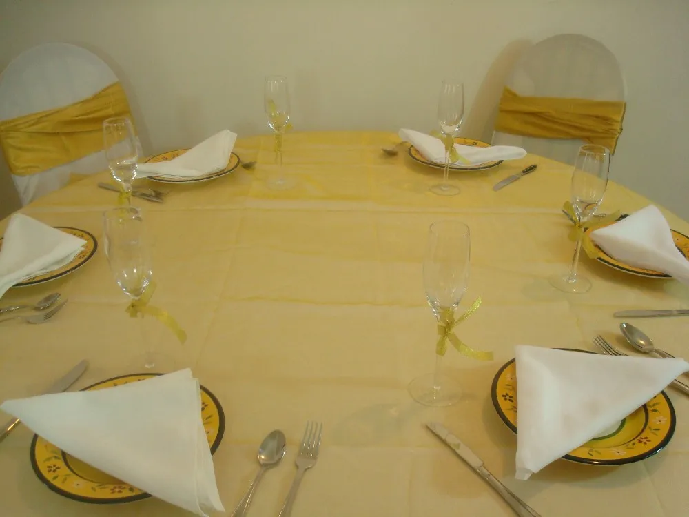 Support Samples Table Linens For Dining Room Solid Color Cotton Hotel ...