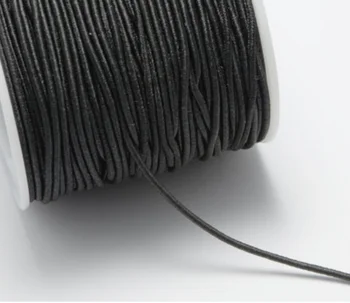1mm Elastic Cords In Black Stretchable Cord Spooled Beading String For ...