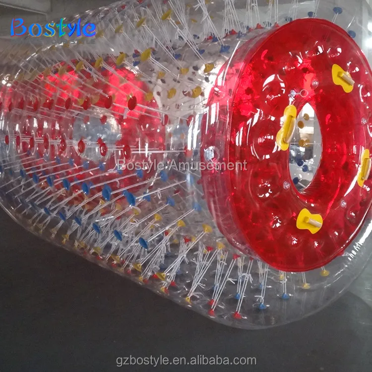 Human Inside Cylinder Walking Roller Water Bubble Ball For Water Games ...