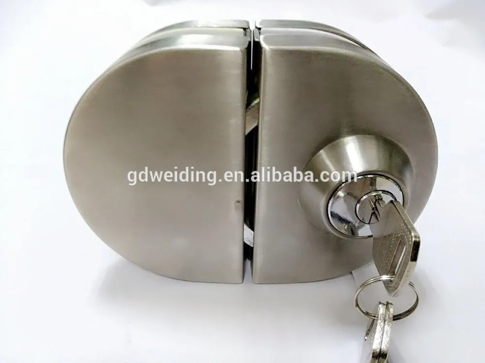 Double Side Open Commercial Sliding Glass Round Door Lock - Buy Glass ...