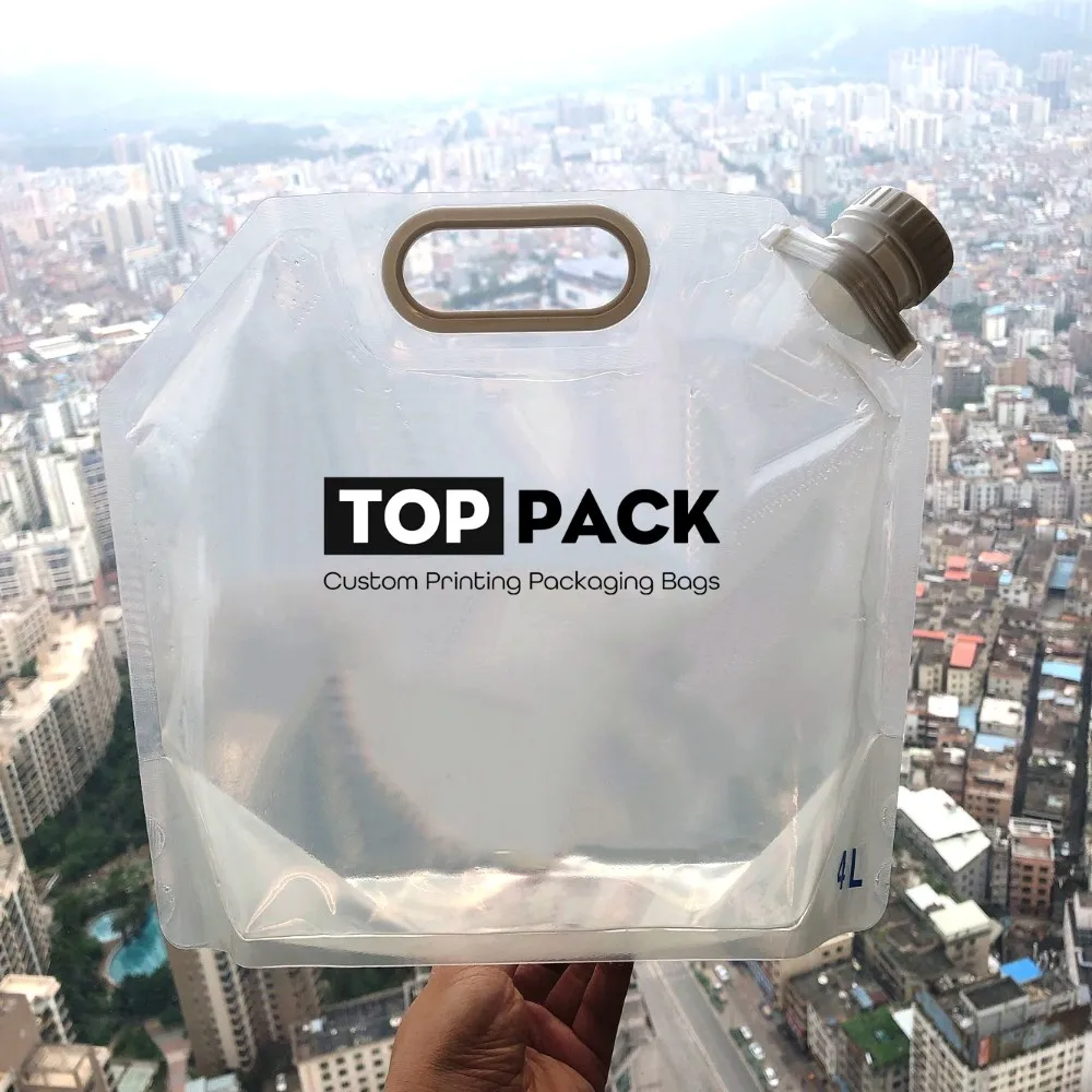 Custom Outdoor Use 5 Liter High Capacity Spout Pouch