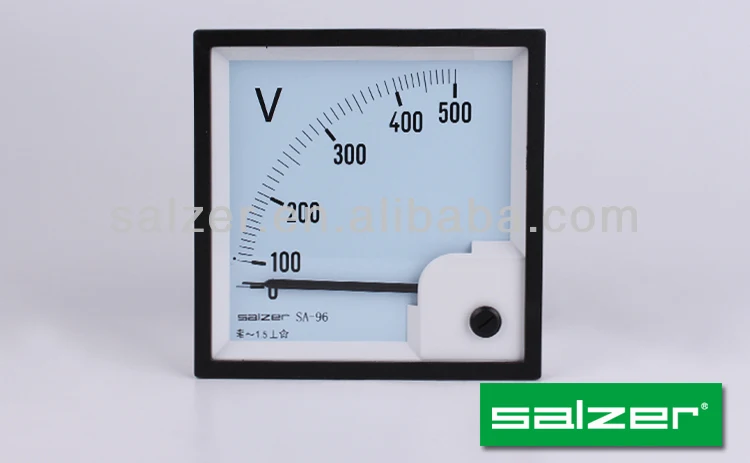 SALZER SA-T96V(F) Analog AC Voltmeter - 0-500v Precision
