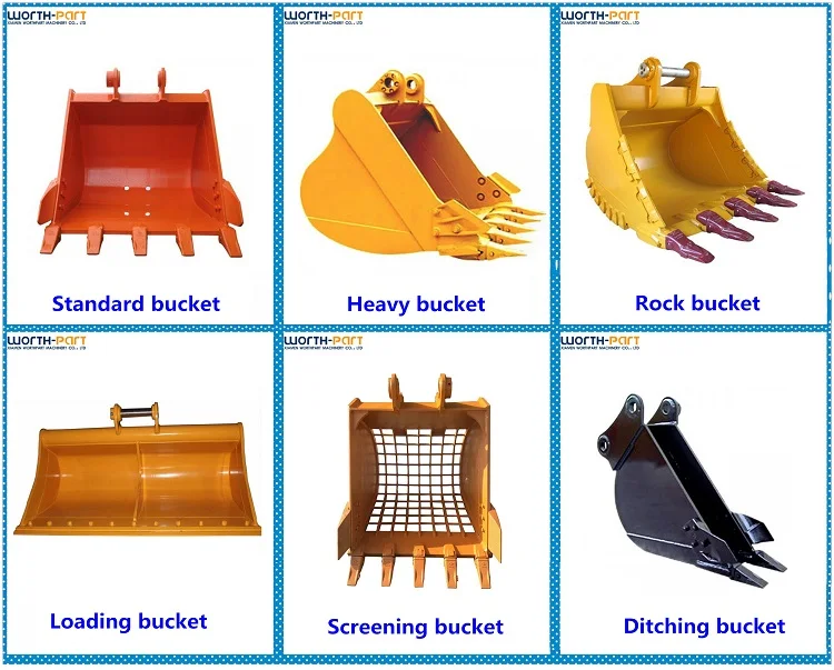 High-strength HARDOX-500 Material PC1250 Excavator Bucket