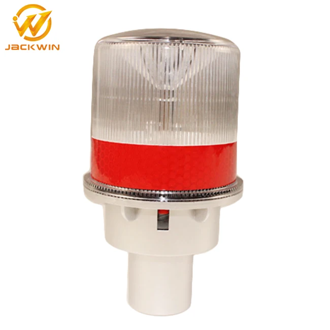 High Intensity Led Flashing Solar Warning Beacon Light For Traffic Cone ...