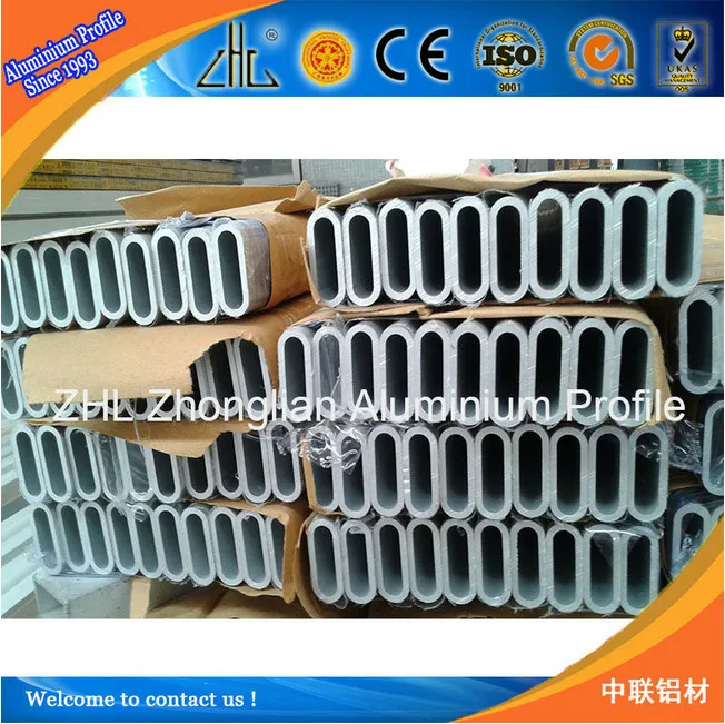 China Factory Profile Aluminium Oval / Oem Aluminum Extrusion Oval Tube ...