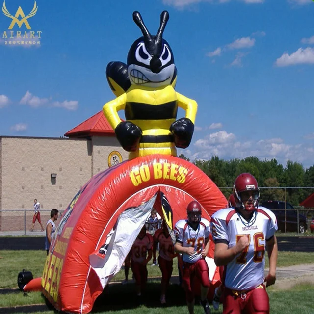 Customized Mascot Shape Archway - Inflatable Bumblebee Tunnel