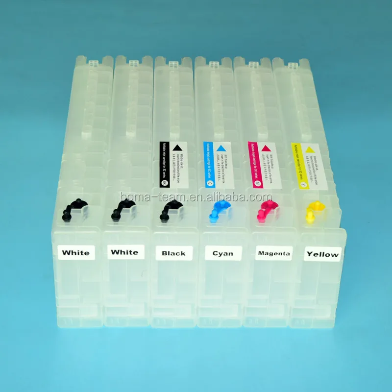 Sc-f2000 F2100 T7251-t725a 6pcs 600ml Refill Ink Cartridge For Epson ...