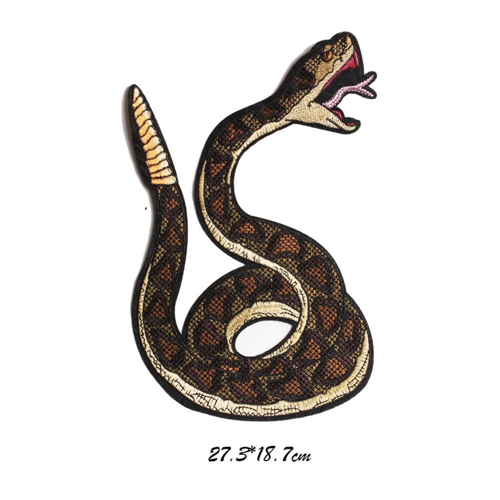 Custom Embroidery Snake Patch Applique for Jacket
