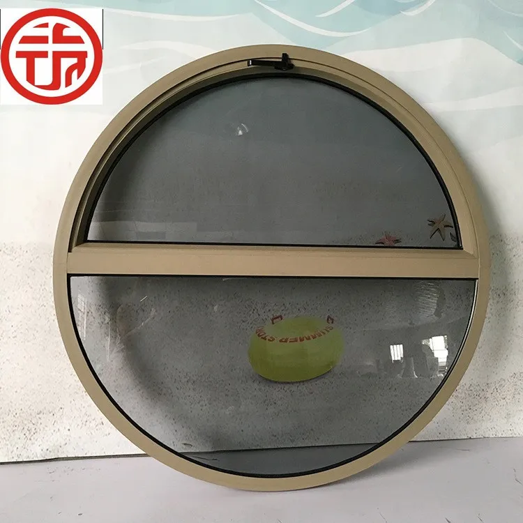 Bronze Glass Double Glazed Fixed Round Window Glass Circular Aluminum ...