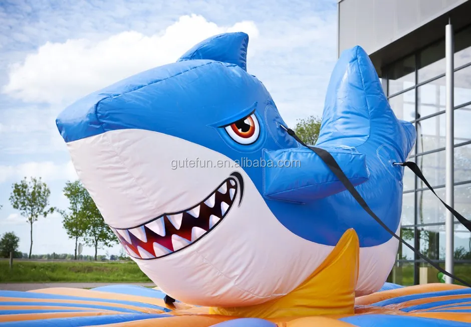 Inflatable Shark All Ages Fun Kids Riding Mechanical Inflatable Bull ...