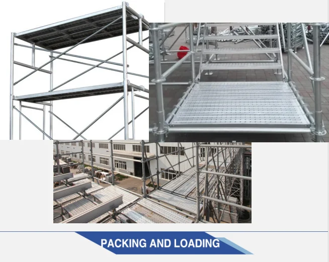 Construction Scaffolding Platform Q195 Metal Catwalks Plank With Hooks ...