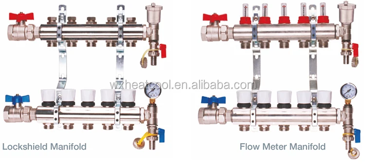Underfloor Heating Manifold with Flow Meter - Regulate Flow
