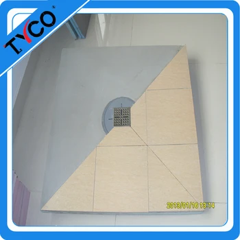 Pre Sloped Foam Shower Bases Waterproof Flooring Backerboard - Buy Pre ...