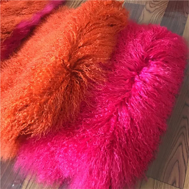 Natural Curly Long Hair Goat Shearling Fabric - Tibet Lamb Fur for ...