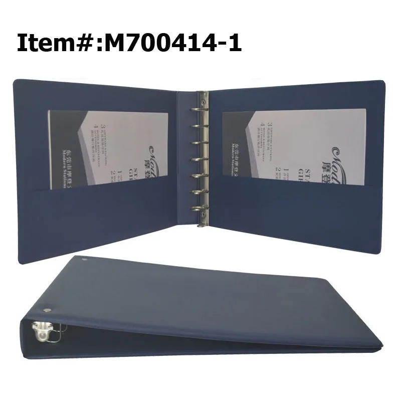 Modernqiu High Quality Pu Leather Check 7 Ring Binder - Buy 7 Ring ...