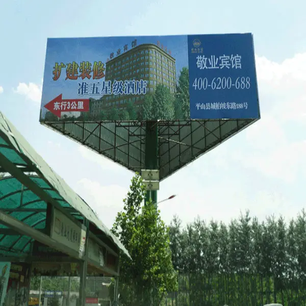 Airport Three Face Billboard Stand /advertising Triangle Display Board ...